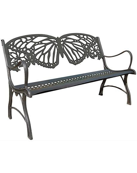 Painted Sky Cast Iron Butterfly Bench – Southern Idaho Landscape Center
