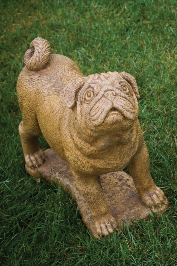 15" Pug Statue – Southern Idaho Landscape Center