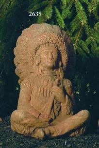 Sitting Indian Statue – Southern Idaho Landscape Center