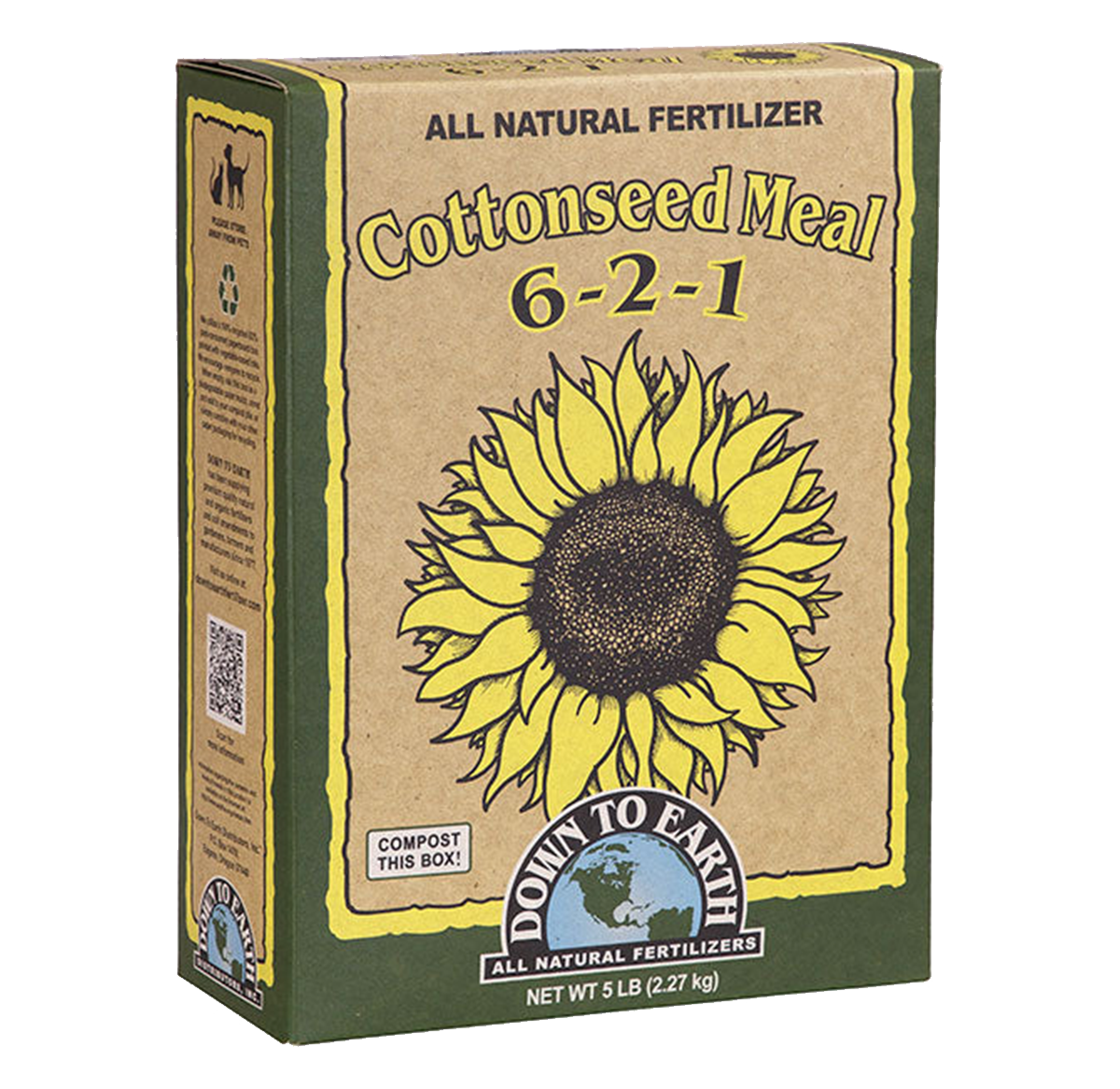 Down To Earth Cottonseed Meal, 6-2-1, OMRI, 5 lbs. – Southern Idaho ...