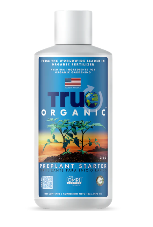 True Organic Preplant Starter Liquid Fertilizer, 2-2-2, OMRI, 16 oz ...